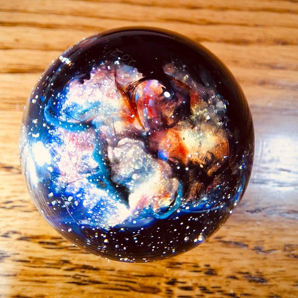 Galactic Nebula Glass Marble - Etsy