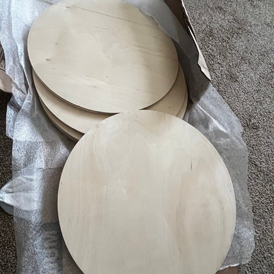 Plywood Rounds / Wood Rounds / 1/2 Pack of Circles Round Wooden Blanks ...