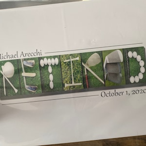 Personalized Golf Retirement Guest Book Alternative Guest Book Sign In ...