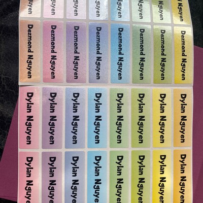 Baby Name Labels Personalize Kid Sticker Waterproof Name - Etsy