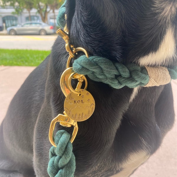 Nautical Knot Cotton Rope Keychain in Natural White, Antique Bronze ...