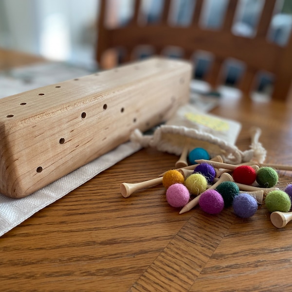 Block of Holes - Fine Motor Activity - Etsy