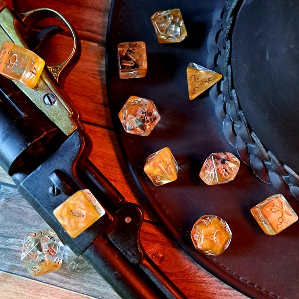 Wild West Exclusive 11 Dice Set | Cowboy Gunslinger Themed DND DICE ...