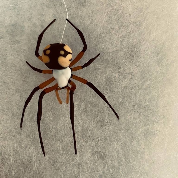 Flameworked Glass Garden Spider - Argiope Aurantia - Etsy
