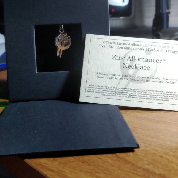 Mistborn Allomancer Necklaces, Officially Licensed With Brandon ...