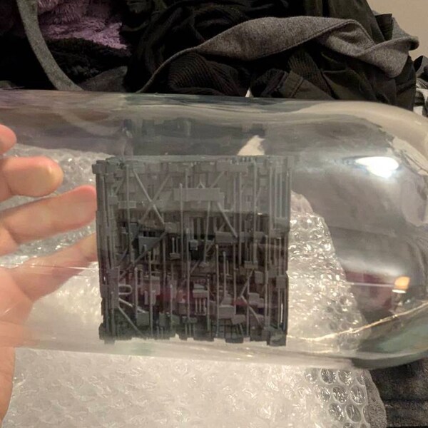 Starship in a Bottle Star Trek USS Defiant NX-74205 and Wormhole - Etsy