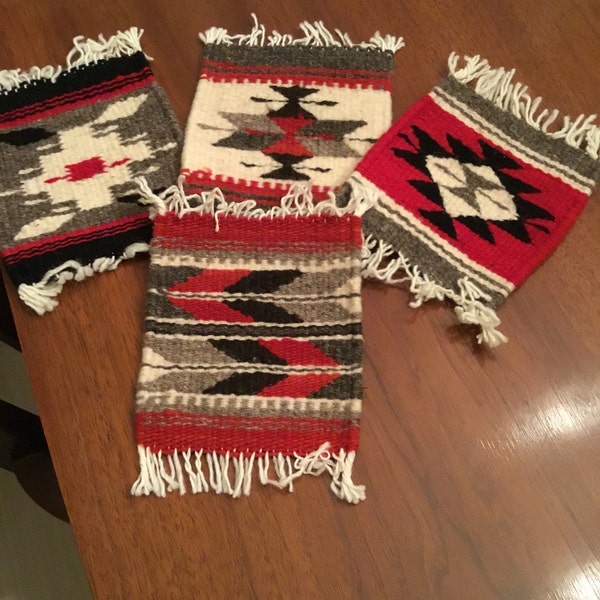 Zapotec Southwest Wool Table Runner / Wall Tapestry Measuring 48 X 16 ...