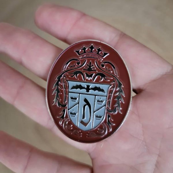 Dracula Crest Pin - Etsy