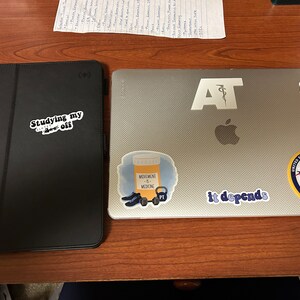 It Depends Die Cut Sticker, Doctor of Physical Therapy Sticker ...