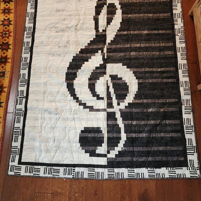 Inverted Treble Clef Quilt Pattern - Etsy