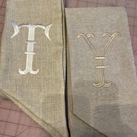 Upright Script & Monogram Embroidery Font. BX Font. 4 Sizes 1, 1.5, 2 ...