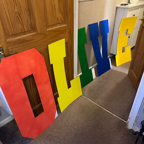 Giant Cardboard Numbers 75cm DIY Party Decoration Large Display ...