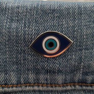 Evil Eye Enamel Pin - Etsy