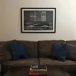 Brooklyn Bridge Blueprint : Vintage New York Brooklyn Bridge ...