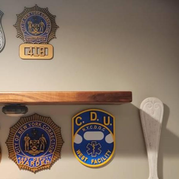 Corrections Officer Shield Plaque: NYC 3D Replica (9 Inch Display) New ...