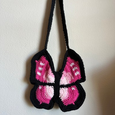 Crochet Butterfly Bag Pattern PDF - Etsy
