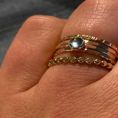 Stacking Rings, Stackable Ring Set, Stackable Ring, Layering Ring ...