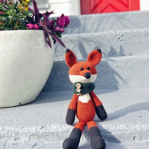 Crochet PATTERN: Basil the Fox Plushy Toy Amigurumi Crochet for Kids ...