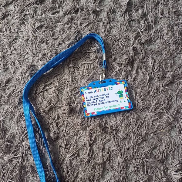 ADHD Lanyard Autism Lanyard I Have ADHD Awareness Medical Card Badge ...