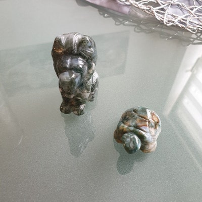 1.5 Inches Small Stone Dinosaur Carved Giftscrystal Animal - Etsy