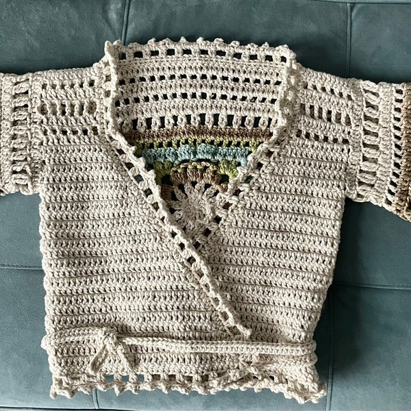 Lacey Wrap Top Crochet Pattern - Etsy