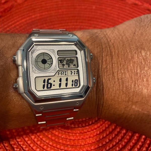 Strawberry Clear – Modified Watch Based on Casio F-91W – Transparent ...