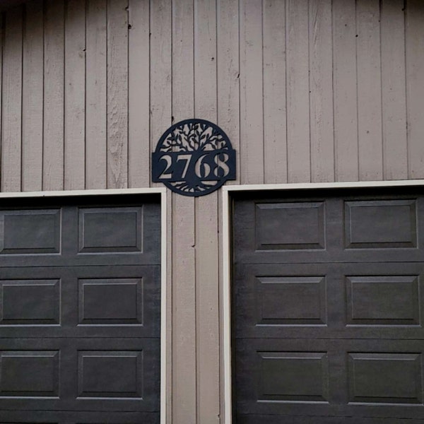 Custom Metal Address Sign, Metal House Numbers, Metal Address Plaque ...