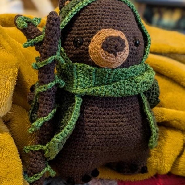 Druid Bear | PDF Crochet Amigurumi Pattern | Fantasy Plushie With ...