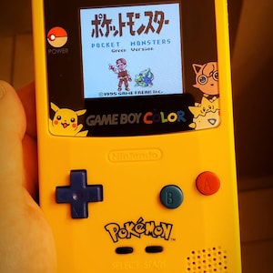 Nintendo Gameboy Color POKEMON Custom BACKLIT With New Housing, Speaker ...