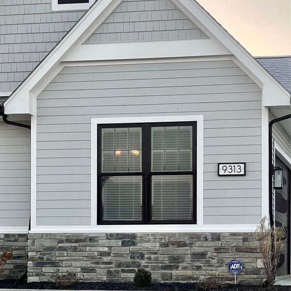 Black and White Shiplap House Numbers | Address Sign | Black House ...