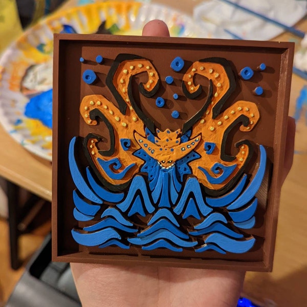 Monster Hunter Tile Lagiacrus DIY Painting Project - Etsy