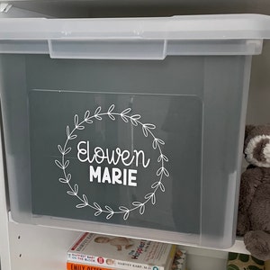 Fully Assembled Keepsake File Box Memory Tote Custom Newborn Gift Kids ...