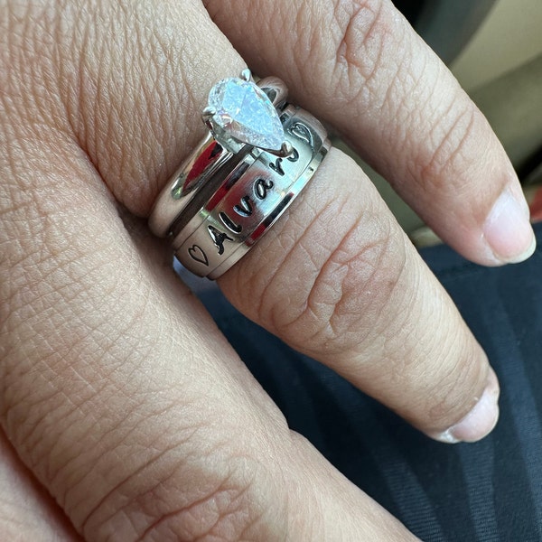 Personalized Name Ring. Man Custom Ring. Custom Name Ring, Dad Ring ...