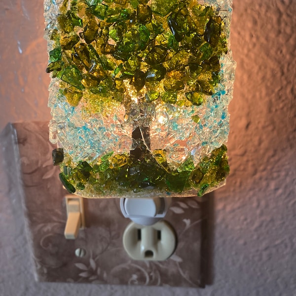 Recycled Glass Oak Tree of Life Night Light Nightlight - Etsy