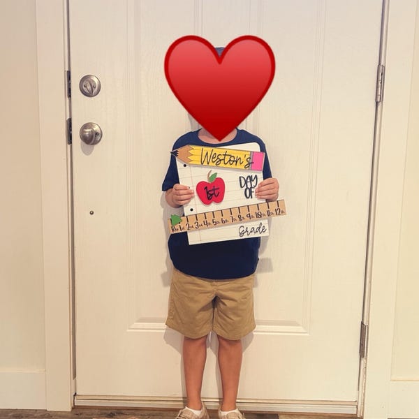 Back to School Personalized Interchangeable Sign - Etsy