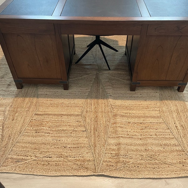 8x10 Ft, Braided Jute Rug Yellow Jute Rug Latest Designer Rug Indian ...