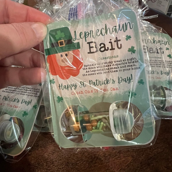 Leprechaun Bait Card PNG, Leprechaun Food Printable PNG File, St ...