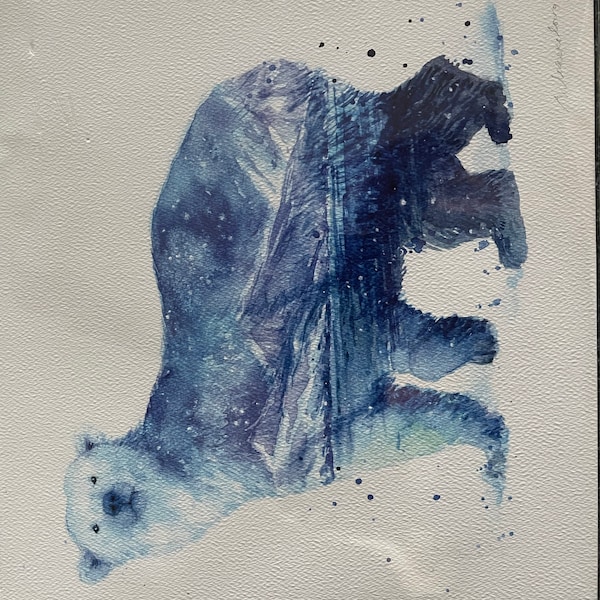 Sea Otter Cute Watercolor Spirit Animal Painting, Otters Lovers Art ...