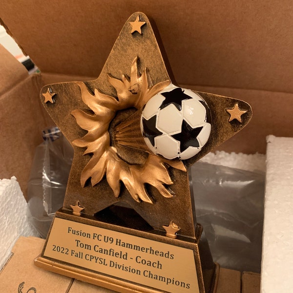 Team Soccer Trophies for Kids - Includes Personalized Engraving - Etsy