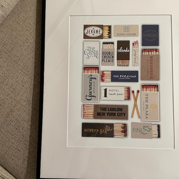 CUSTOM MATCHBOOK ART | Personalized Digital Matchbox Gift | Large ...