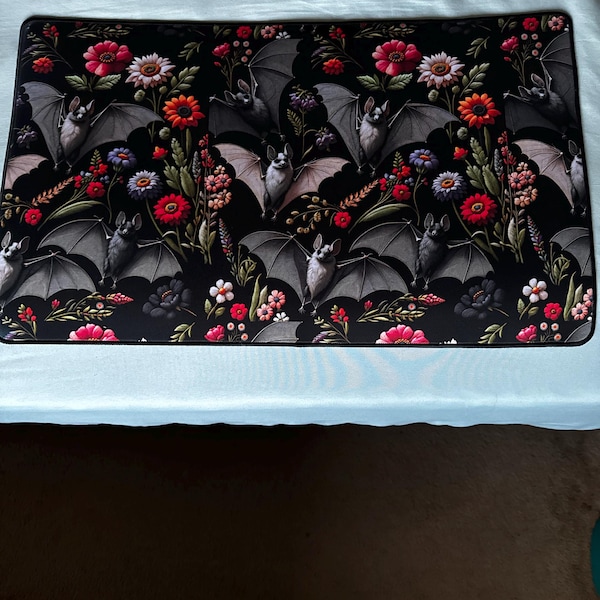 Nocturnal Pollinators Desk Mat, Goth Desk Mat, Keyboard Pad, Gothic ...