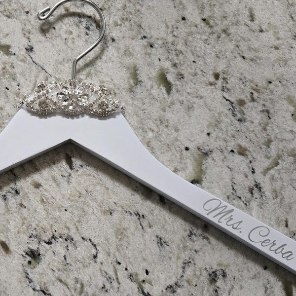 Wedding Hanger for the Bride, Personalized Wedding Hanger, Wedding ...