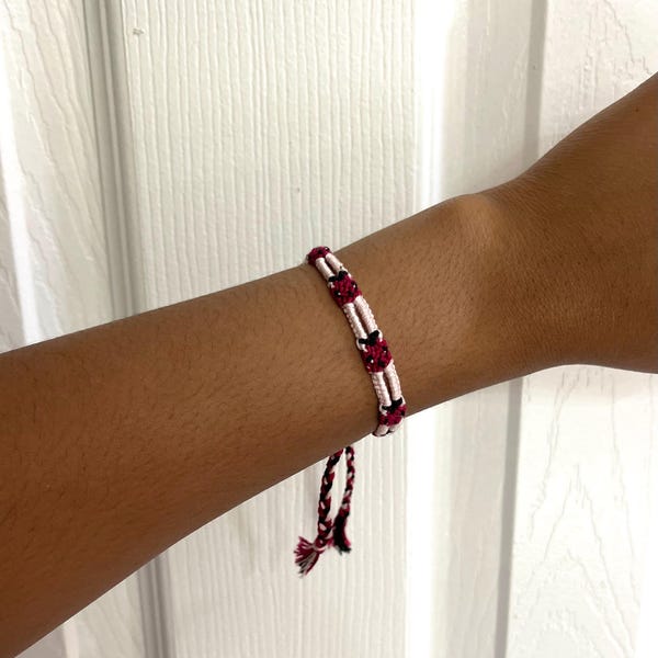 Adjustable Ladybug Friendship Bracelet - Etsy