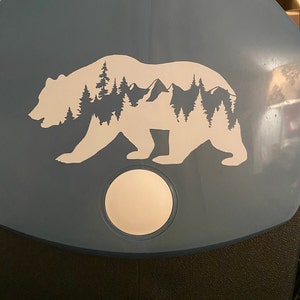 Bear Car Decal Bear Decal Mountain Decal Bear Sticker Outdoor Decal ...