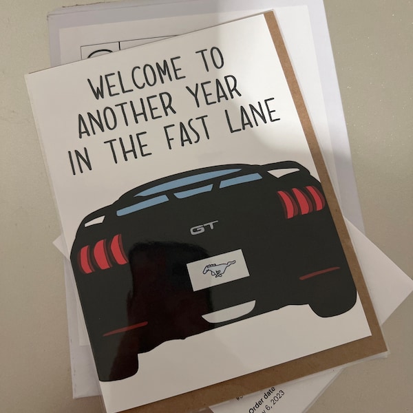 Audi R8 Inspired Birthday Card - Car Lovers - Happy Birthday Card - Greeting Card - Birthday ...