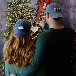 Mom & Dad EMBROIDERED Dad Hat Cap Pigment Dyed Unstructured - Etsy