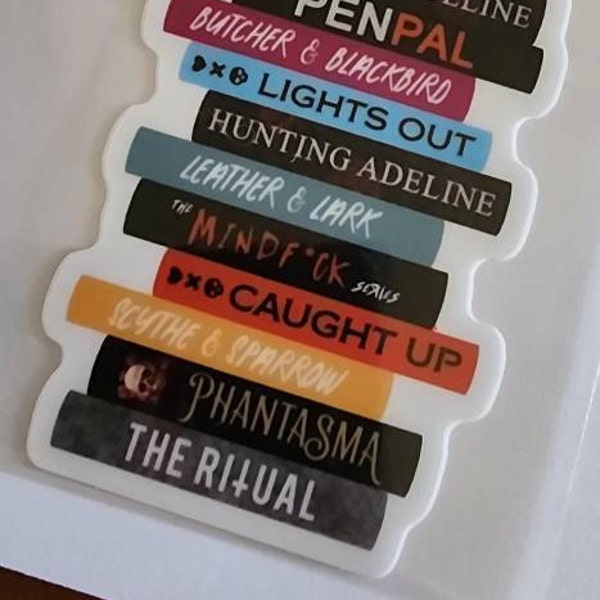 Freida Mcfadden Book Stack Sticker, Bookish Sticker, Kindle Decal ...