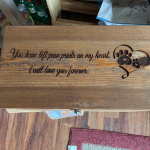 Cat Keepsake Box cat Memorial Pet Urn personalized Pet Urn pet Memory ...