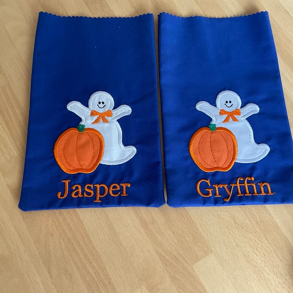 ITH Pumpkin & Ghost Treat Bag, Halloween Gift Bag, Halloween Treat Bag ...