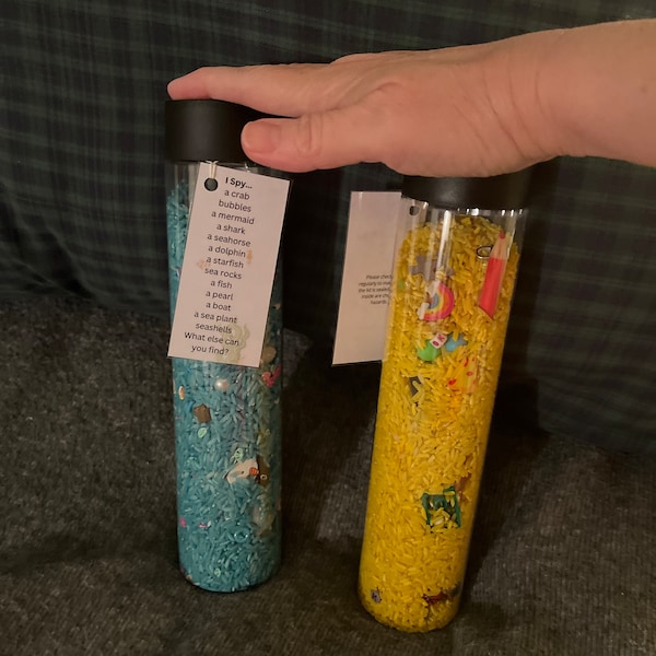 I Spy JUMBO Jar 16oz| Seek and Find |sensory Bottle | Calm Down Jar ...